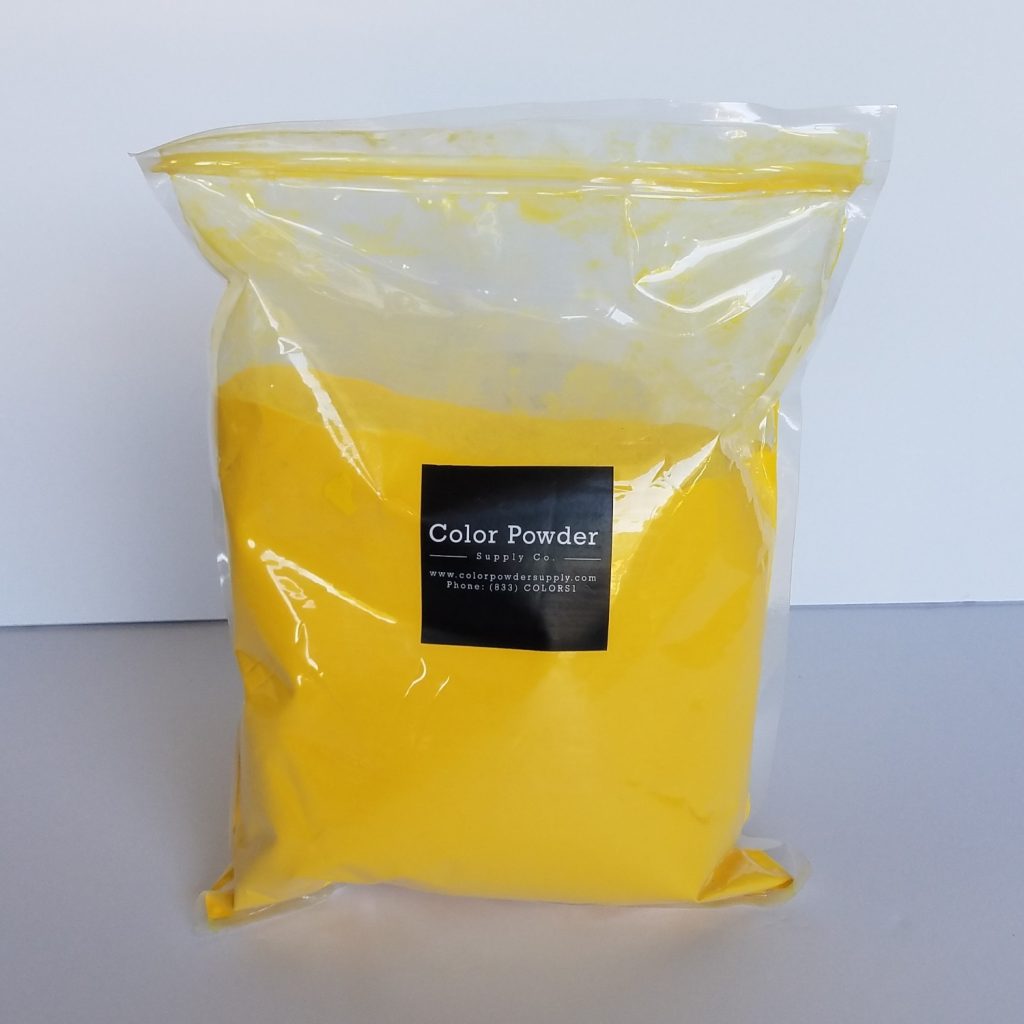 Yellow Color Powder 5 lb (Medium) - Color Powder Supply Co. - Safe Bulk ...