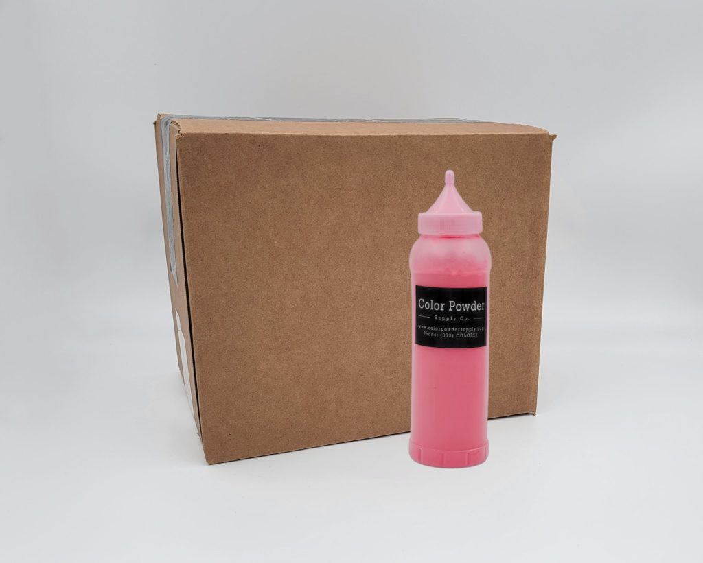 Pre-filled Red Color Powder Squeeze Bottles | Color Powder Supply Co.