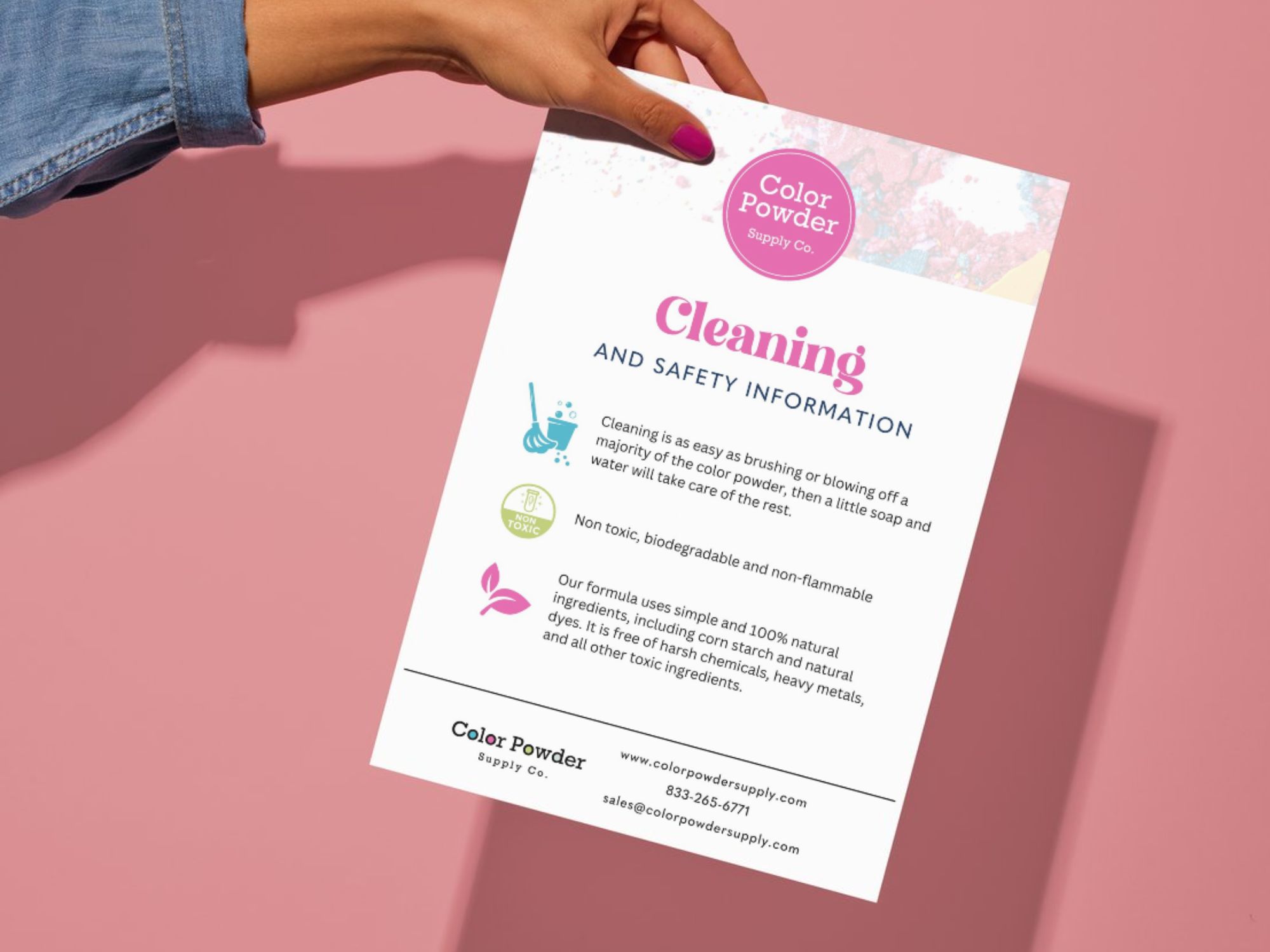 Color Powder Safety - Color Powder Supply Co. - Safe Bulk Holi Color Powder