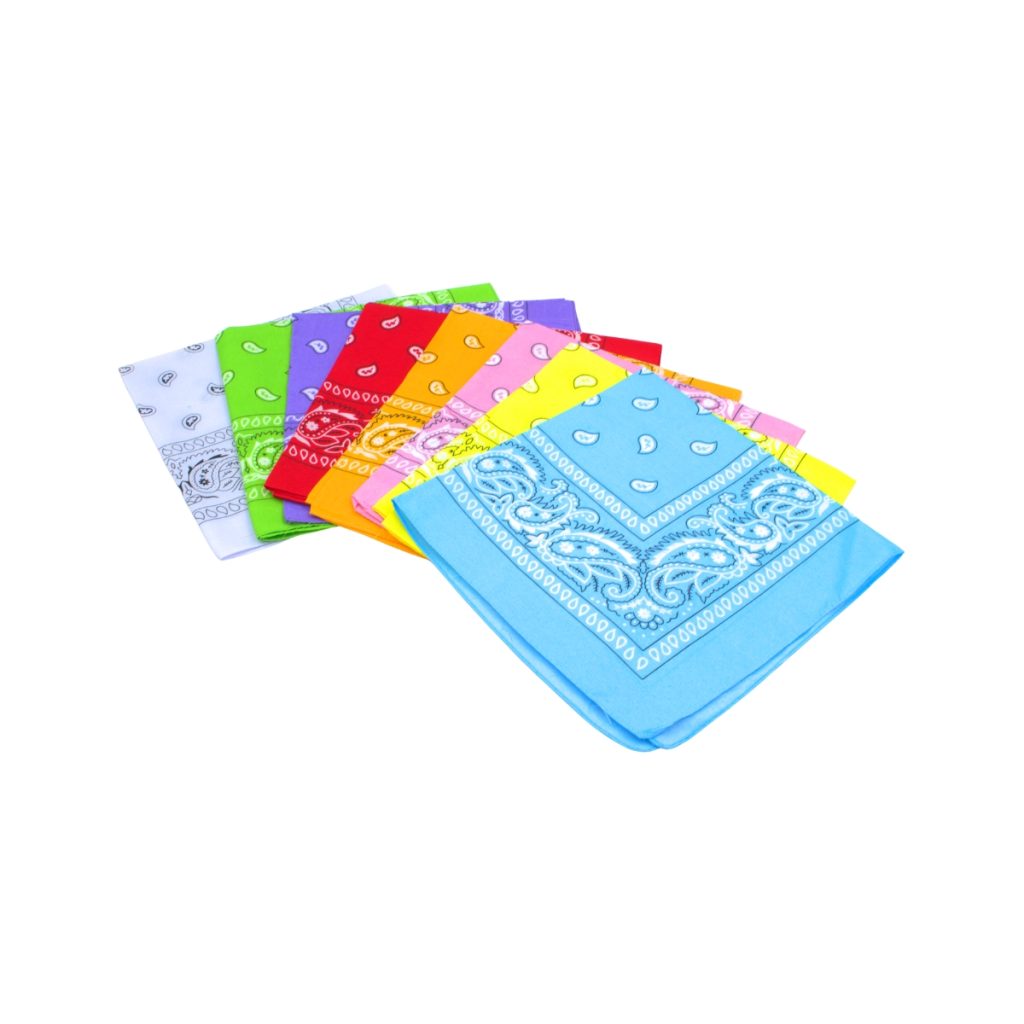 12 Pack of Bandanas - Color Powder Supply Co. - Safe Bulk Holi Color Powder